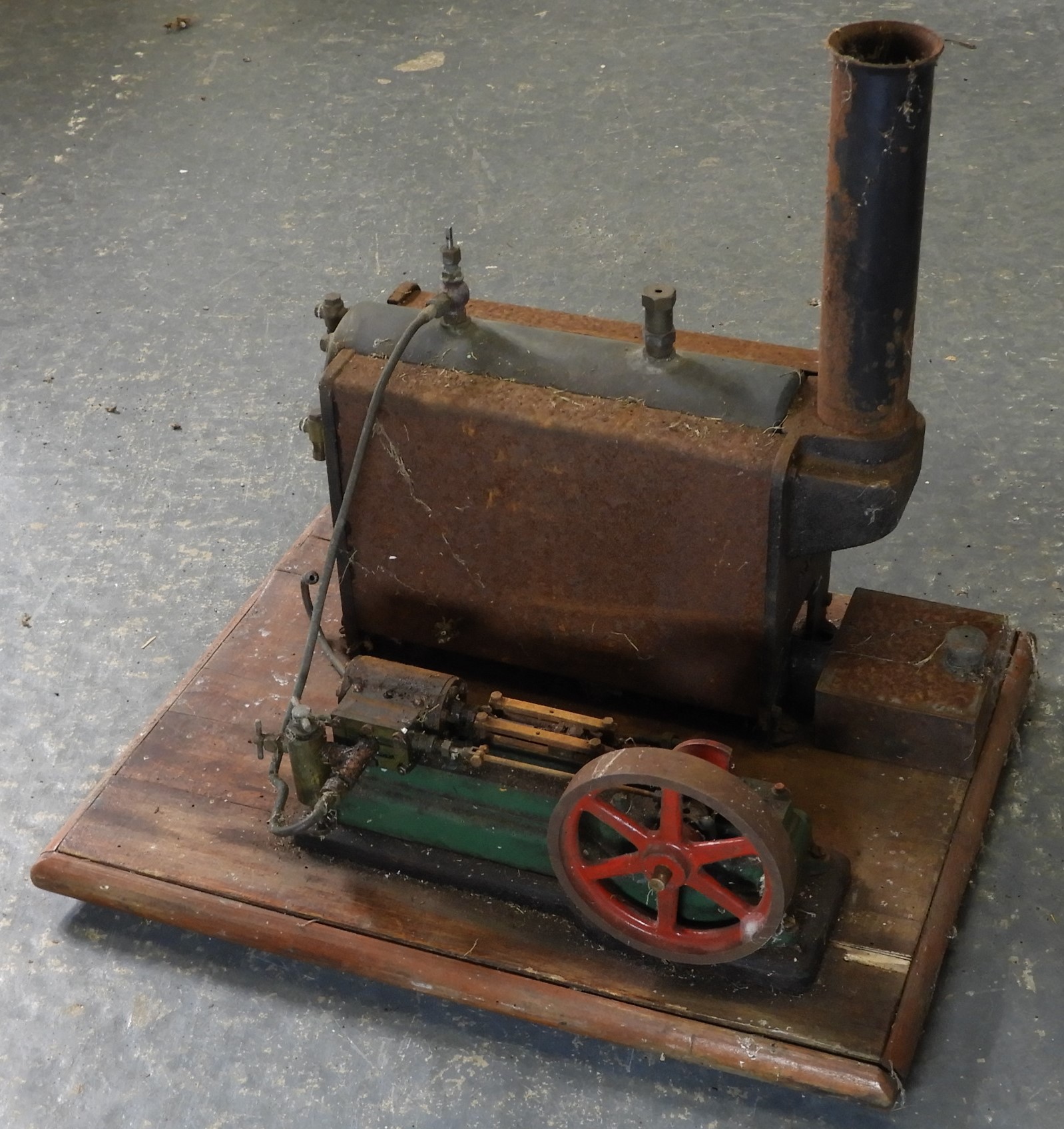 STUART STATIC STEAM ENGINE WITH BOILER 9" LONG ENGINE