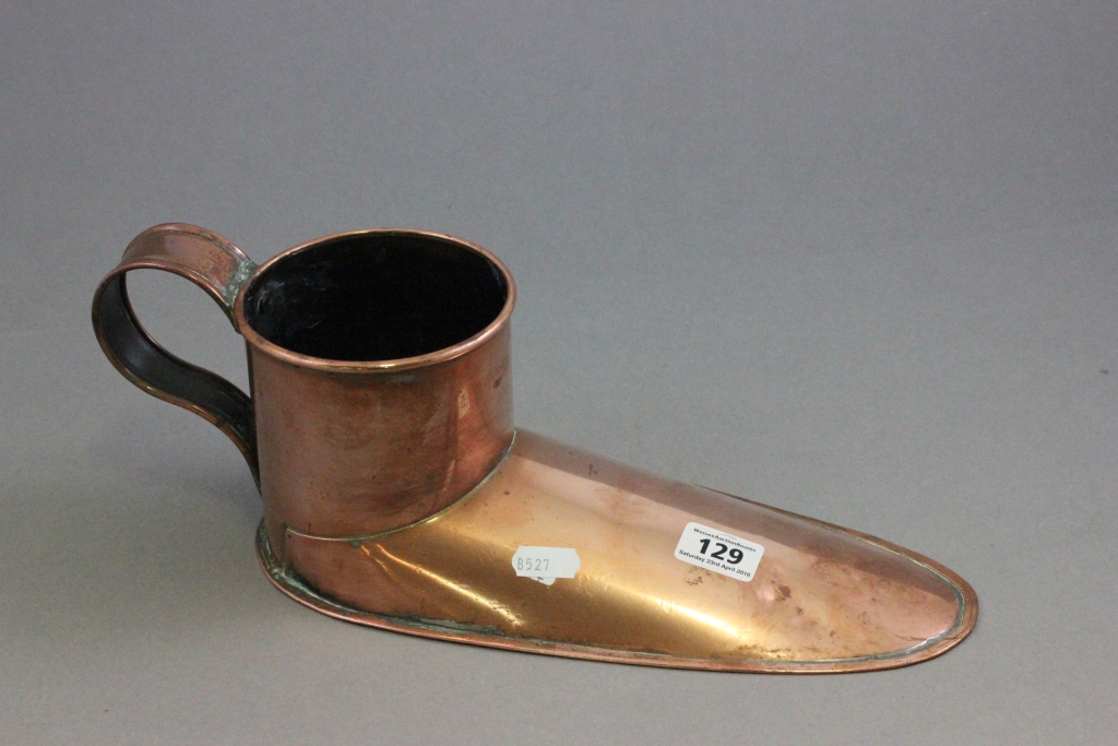 Antique copper ale warmer