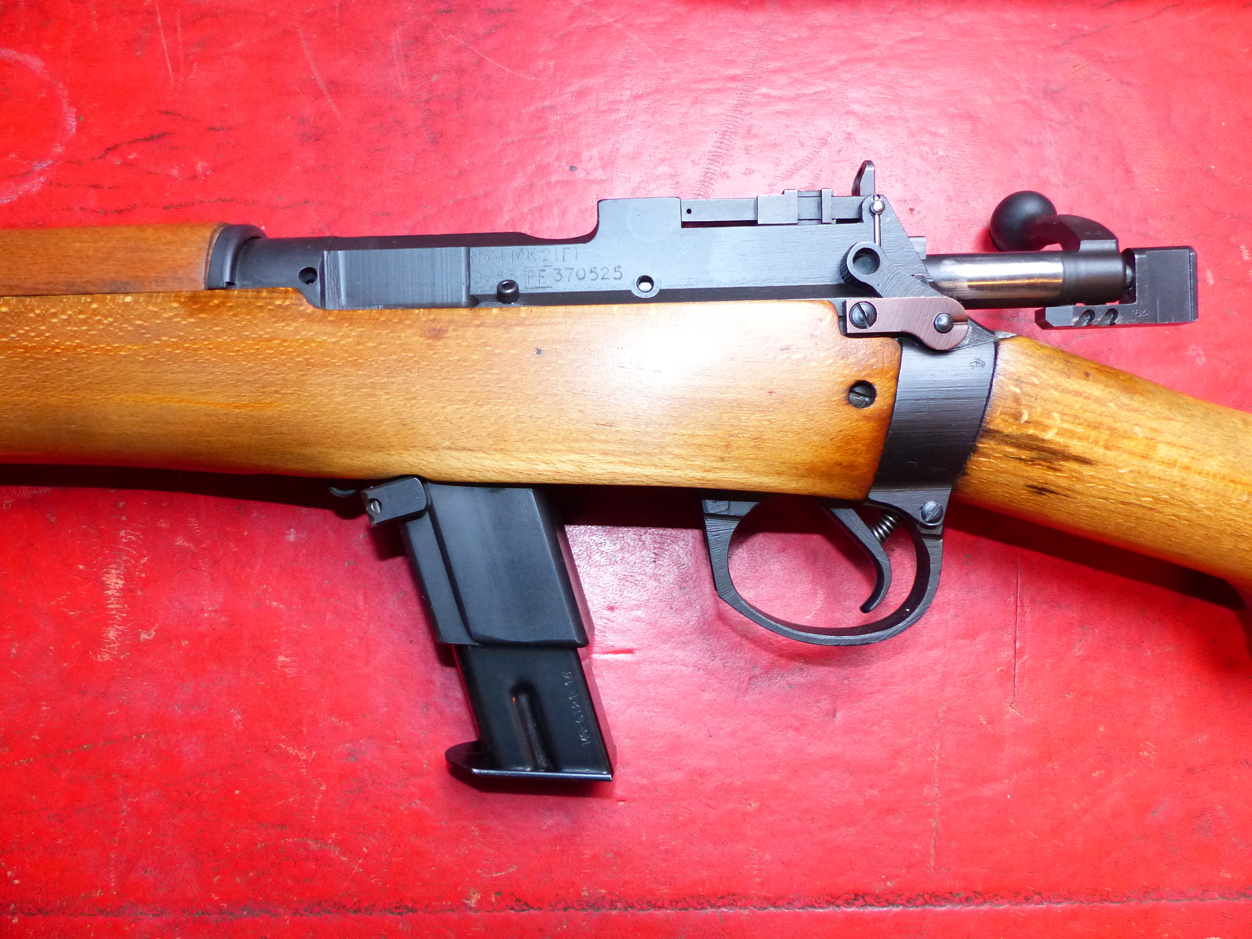 RIFLE. ARMALON LTD. 9mm BOLT ACTION CARBINE CONVERSION OF ENFIELD RIFLE ...