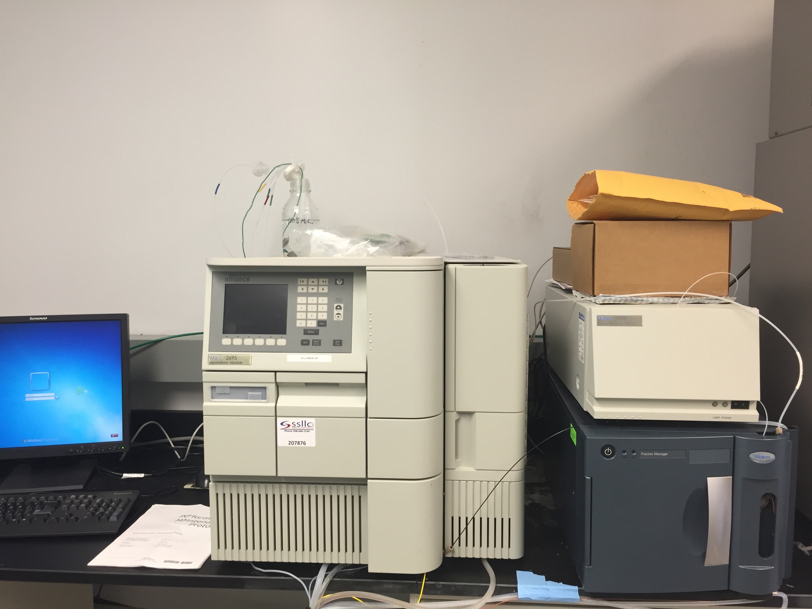 Waters 2695 HPLC System, S/N-K07SM4301A (1) 2998 Photodiode Array ...