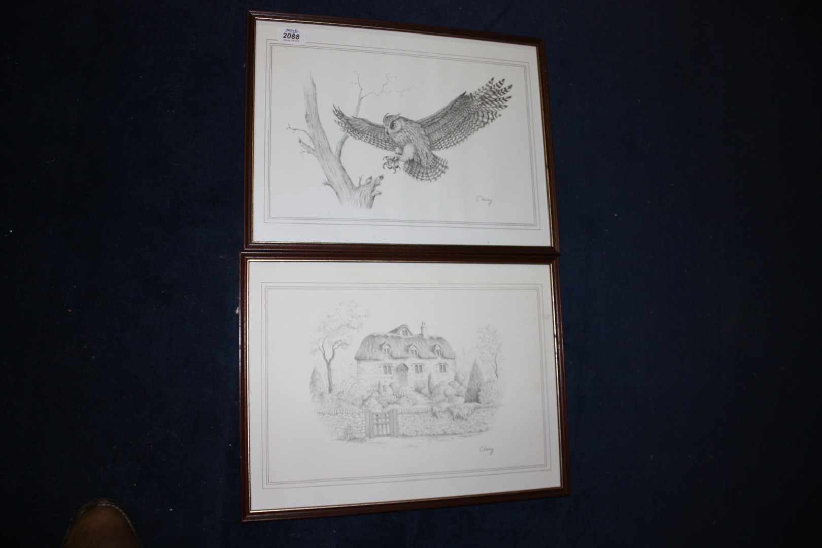 Two C. Varley Prints, taken from pencil drawings, one depicting a ...