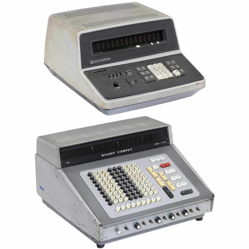 2 Early Electronic Calculators1) "Sharp Compet CS-10A", 1964 ...