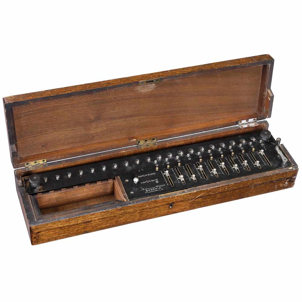 "Saxonia 1" Calculator, 1895 onwardsRechenmaschinen Werkstatt Saxonia ...