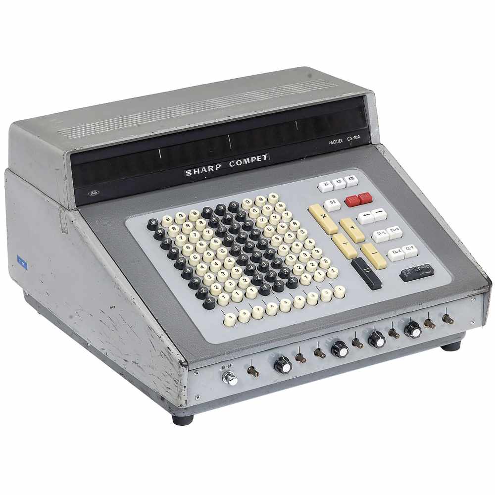 2 Early Electronic Calculators1) "Sharp Compet CS-10A", 1964 ...