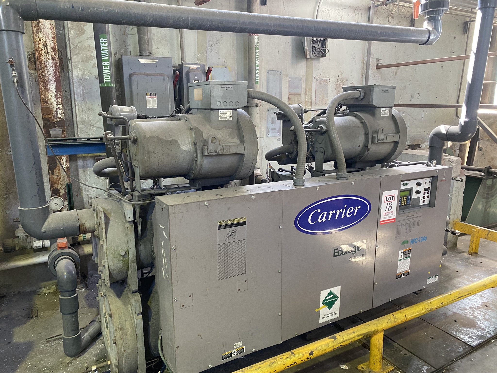 CARRIER CHILLER, MODEL 30HXC086R-600, S/N 0698F23419