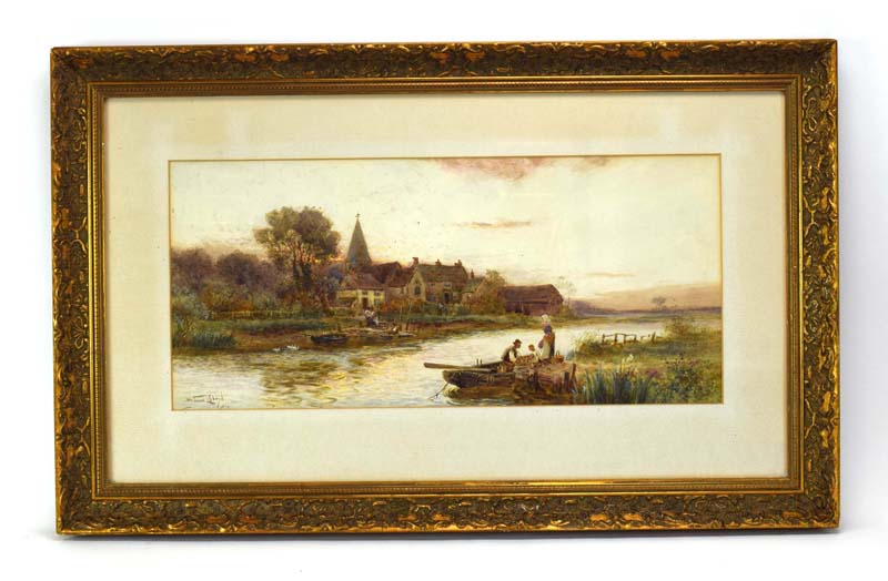 Stuart Lloyd (1845-1959),A river scene,signed and dated 1903 ...