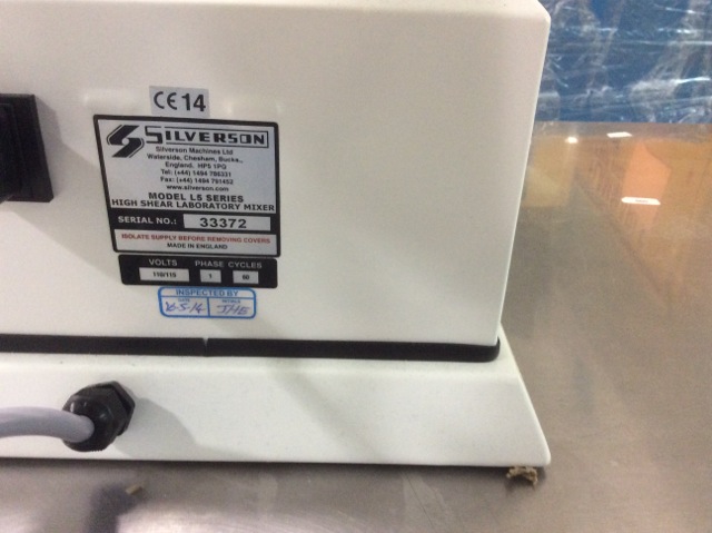 Silverson L5M-A homogenizer, high speed lab mixer. Model L5 series. S/n ...