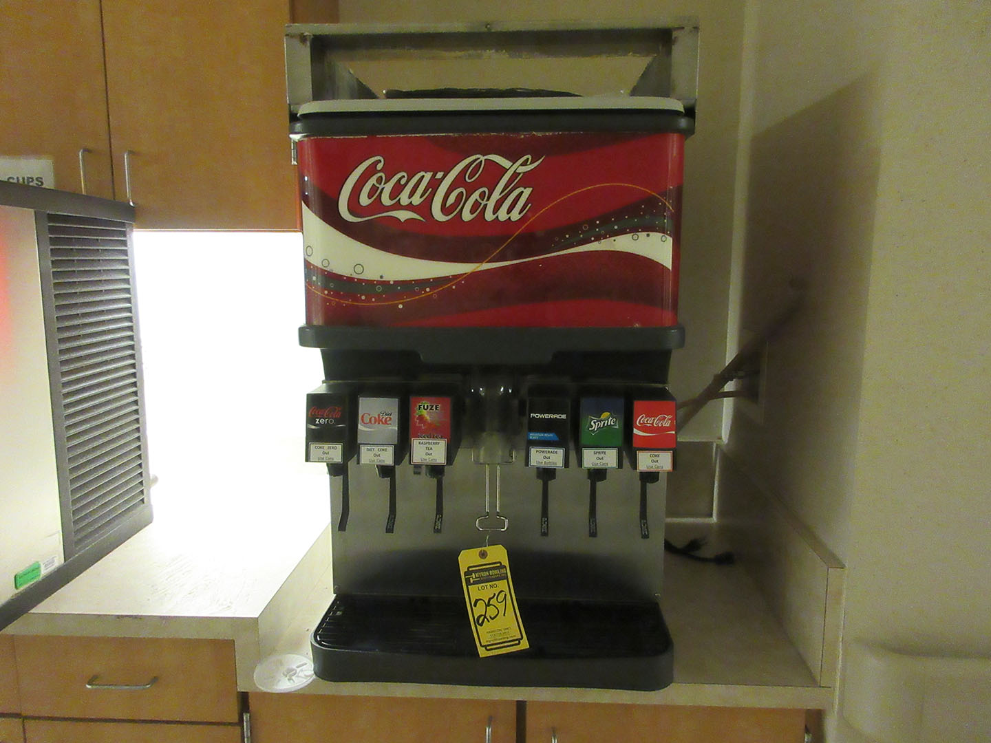 { Group of lots: 258, 259 } COCA COLA FOUNTAIN DRINK DISPENSER; MODEL ...