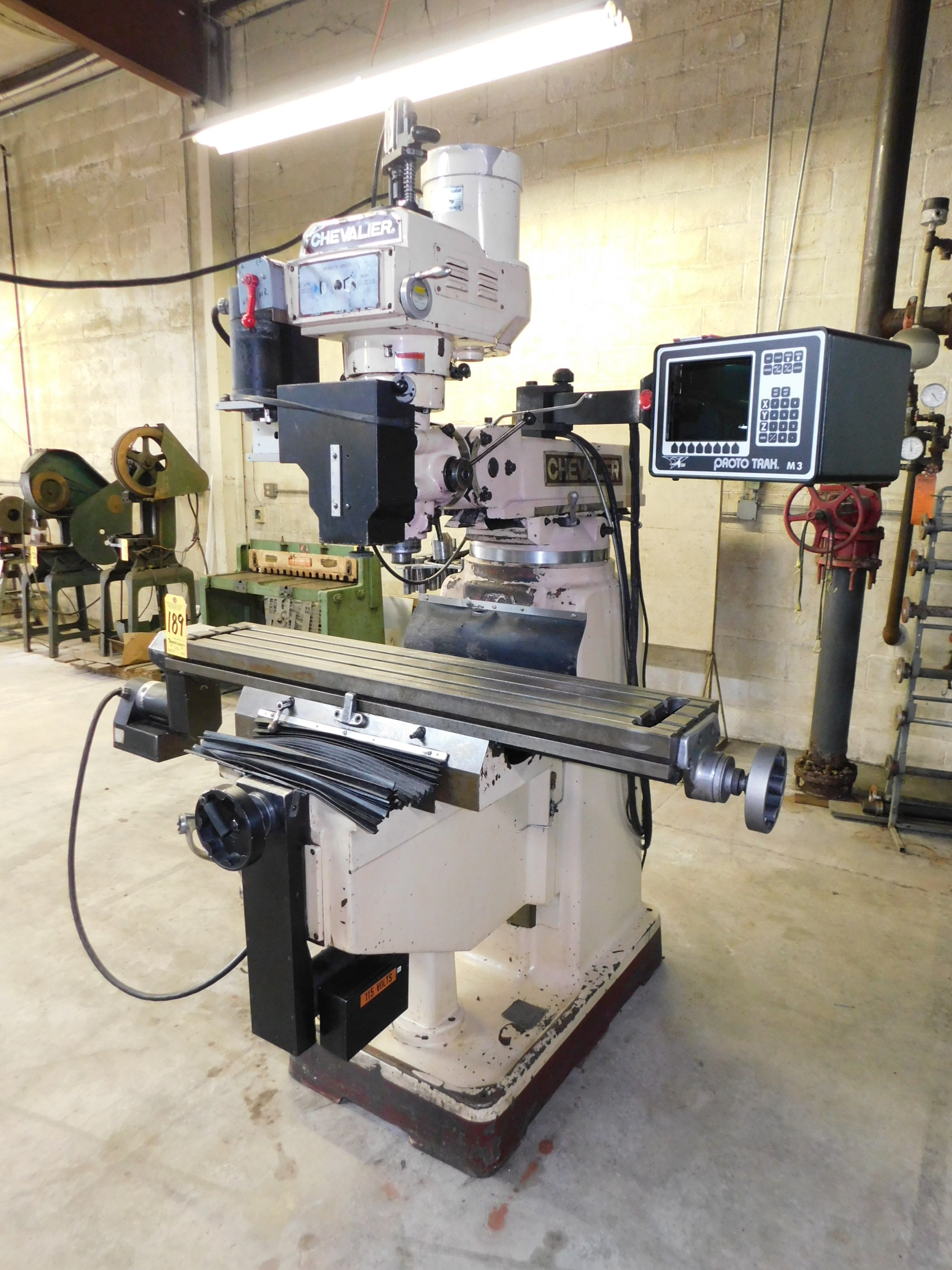 Chevalier Model FM-3VKH CNC Vertical Mill, s/n HM-857447, Prototrak M3 ...