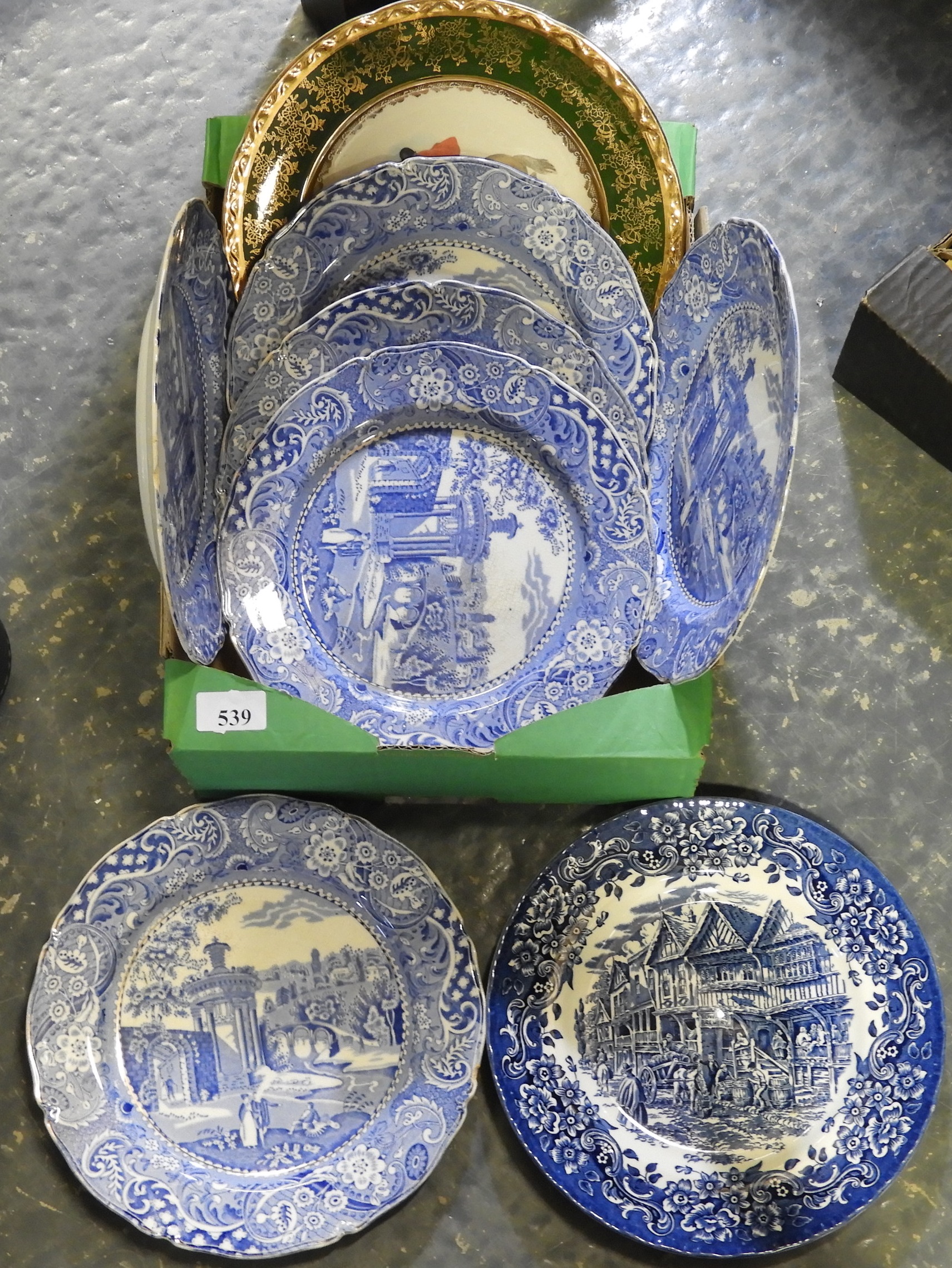 6 MIDWINTER LANDSCAPE PLATES & 2 OTHERS