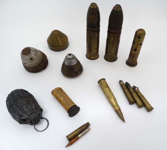 WWI : A varied collection of inert Military , Shells , Projectiles and ...