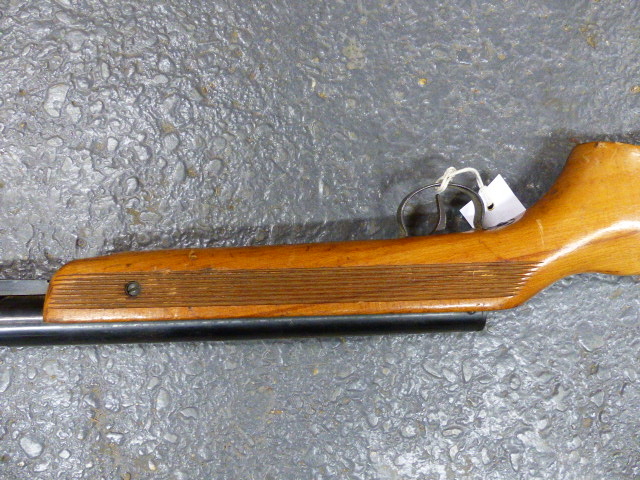 A HUNGARIAN .22 AIR RIFLE TOGETHER WITH A WISCHO-KG WEST GERMAN AIR RIFLE.