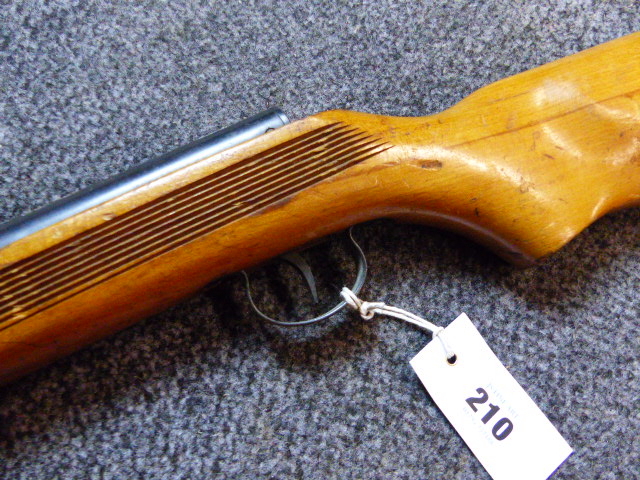 A HUNGARIAN .22 AIR RIFLE TOGETHER WITH A WISCHO-KG WEST GERMAN AIR RIFLE.