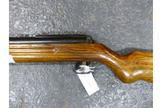 A HUNGARIAN .22 AIR RIFLE TOGETHER WITH A WISCHO-KG WEST GERMAN AIR RIFLE.