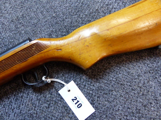 A HUNGARIAN .22 AIR RIFLE TOGETHER WITH A WISCHO-KG WEST GERMAN AIR RIFLE.