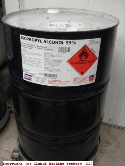 Isopropyl Alcohol 99% 55 Gallon Drum Isopropanol CAS #67-63-0 Health-1 ...
