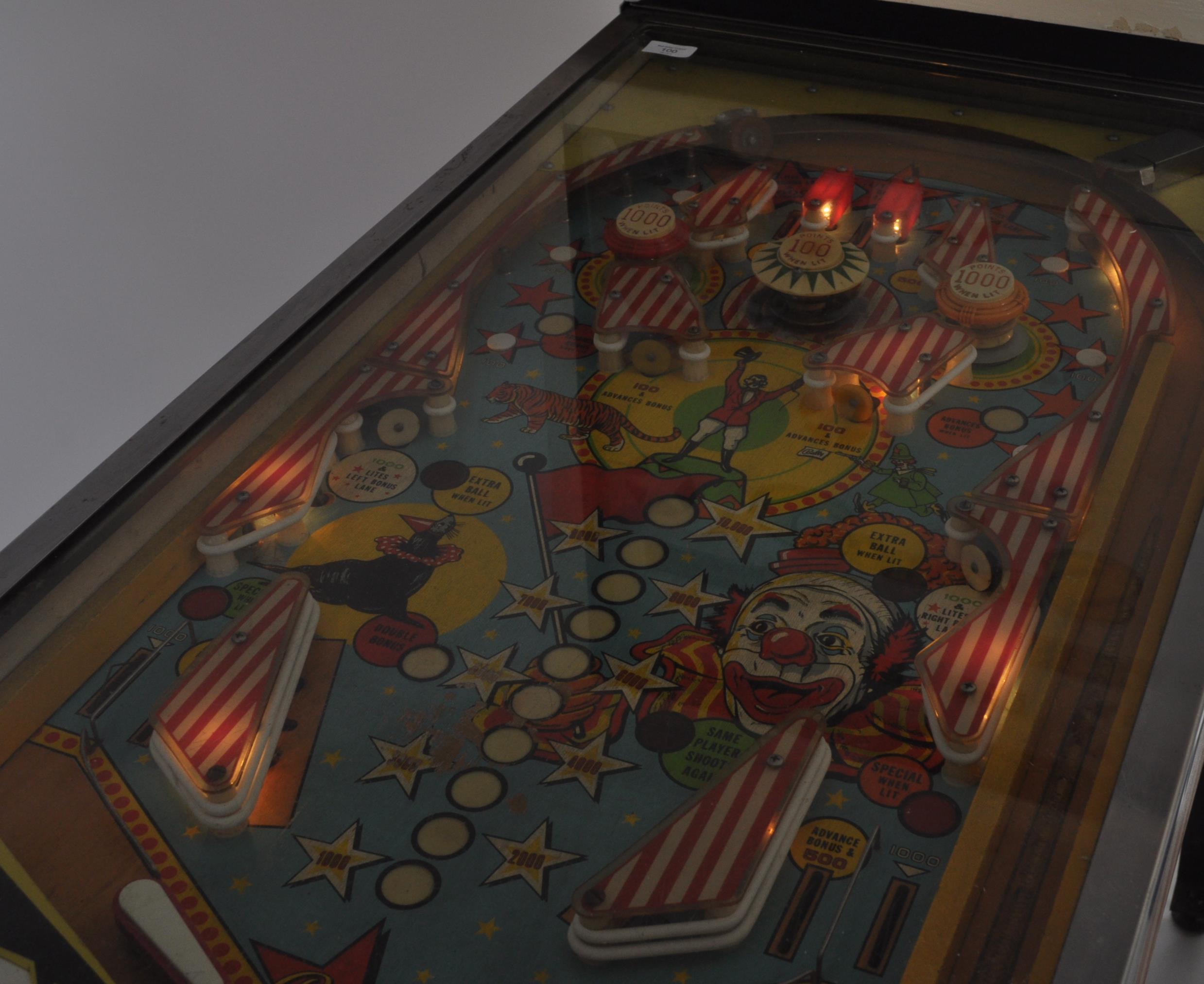 Bally pinball machine - Big Show Circus - A 1974 retro pinball machine ...