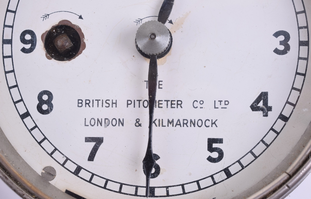 WW2 Royal Navy Ships Pitometer Log, white enamel dial marked with ...
