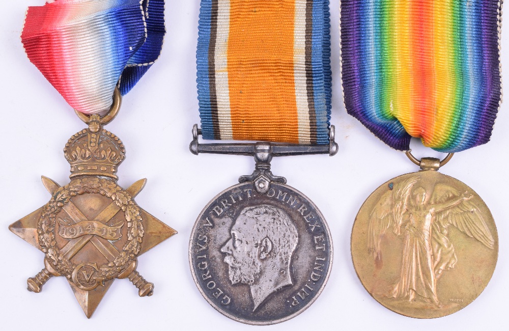 Great War 1916 Battle of the Somme Casualty 1914-15 Star Medal Trio ...