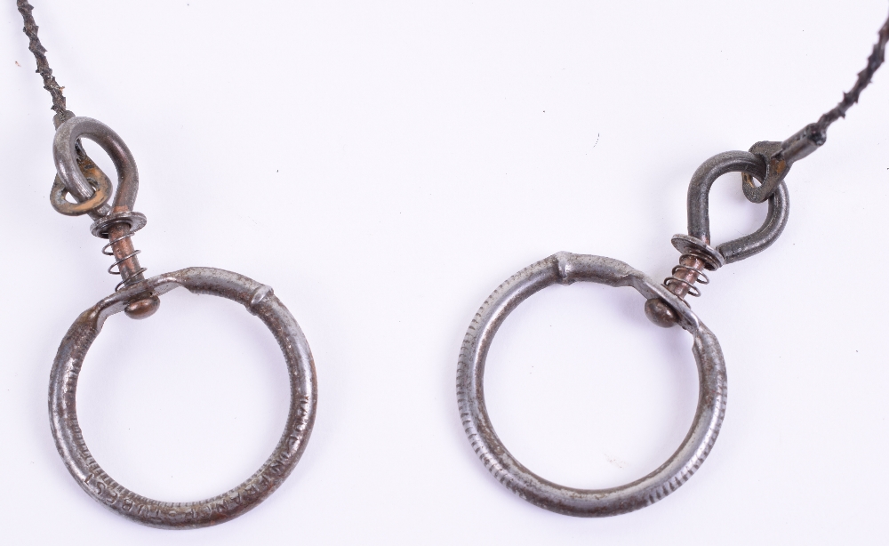 WW2 SOE / Commando Garrote Wire length of barbed wire with rings to ...