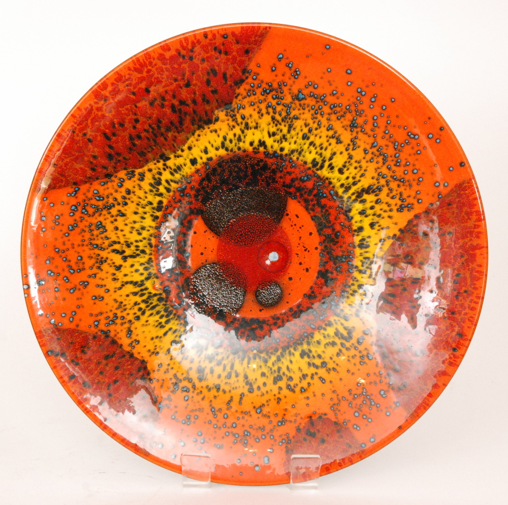 Alan Clarke - Poole Pottery - A large contemporary Living Glaze Planets ...