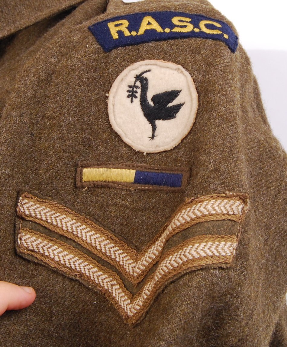 An original Second World War WWII Royal Army Service Corp RASC military ...