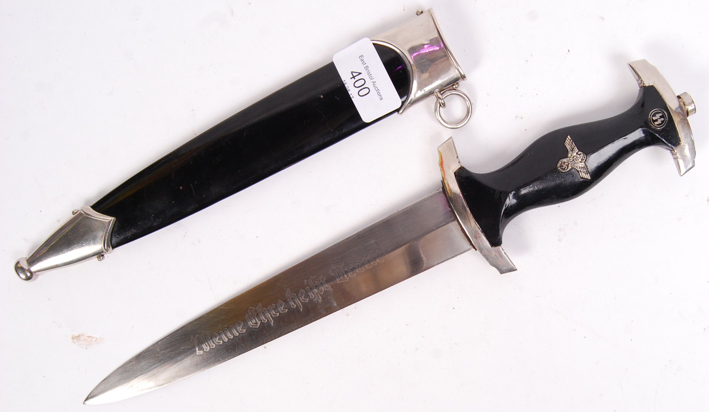 A WWII Second World War type German Third Reich Nazi SS Officers dress ...