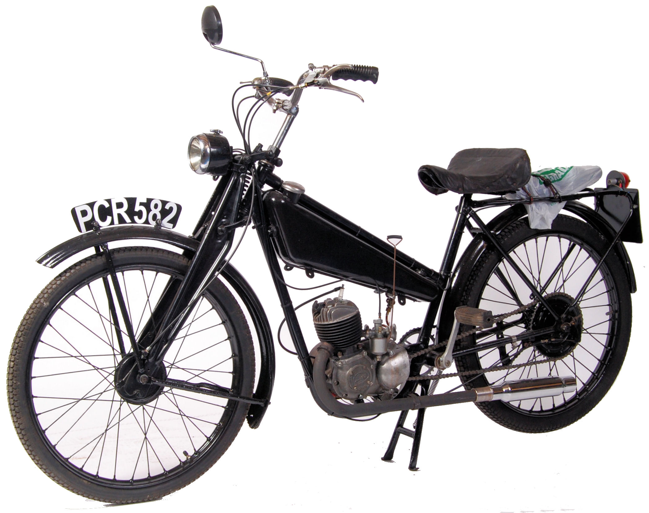 A rare New Hudson autocycle engine powered bicycle. Circa late 1940's ...