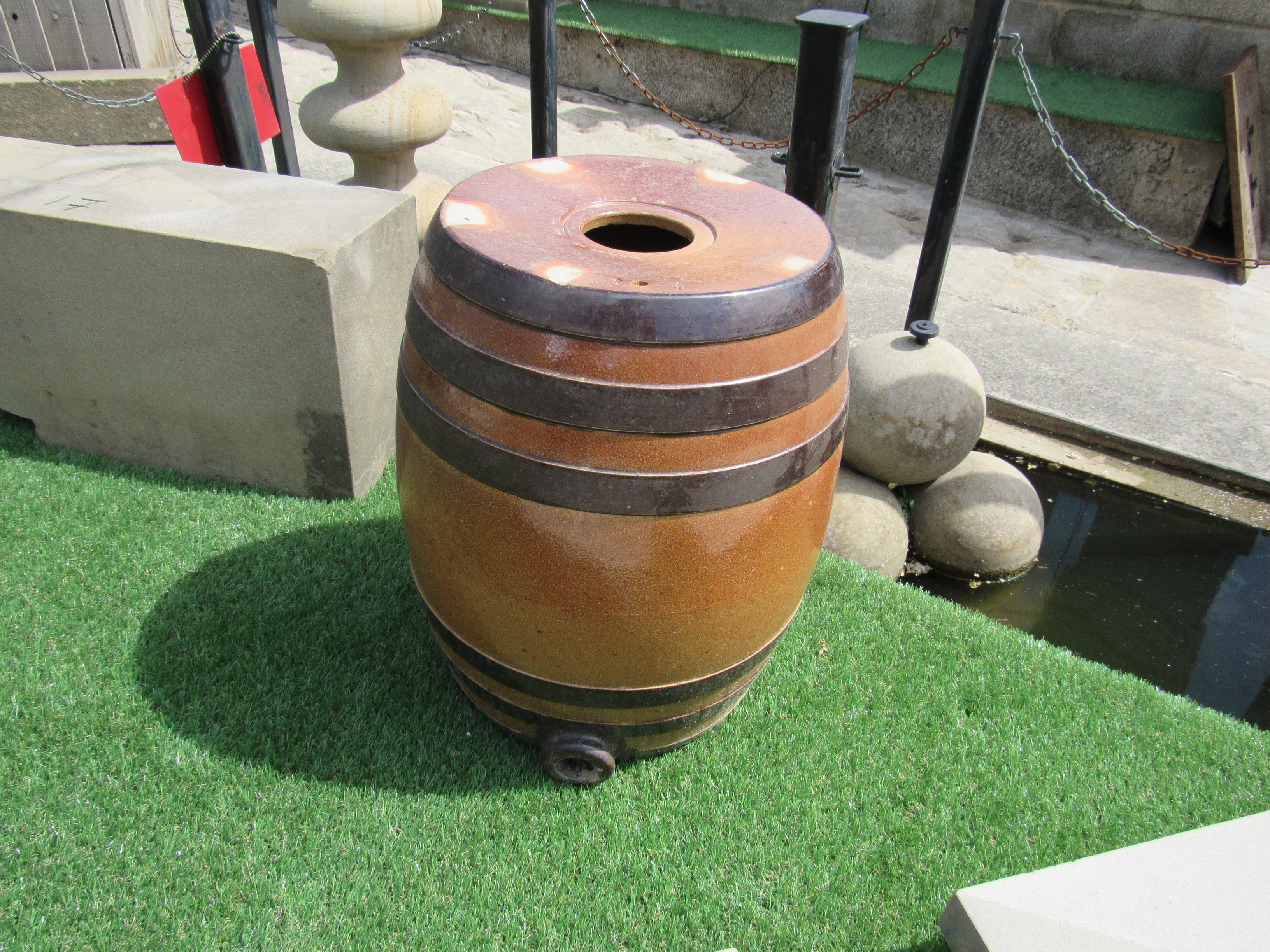 Ceramic barrel by Doulton