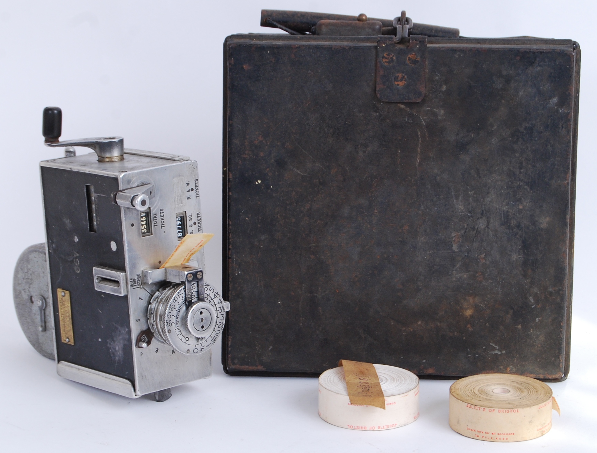 An original local interest Bristol bus conductors ticket machine, made ...