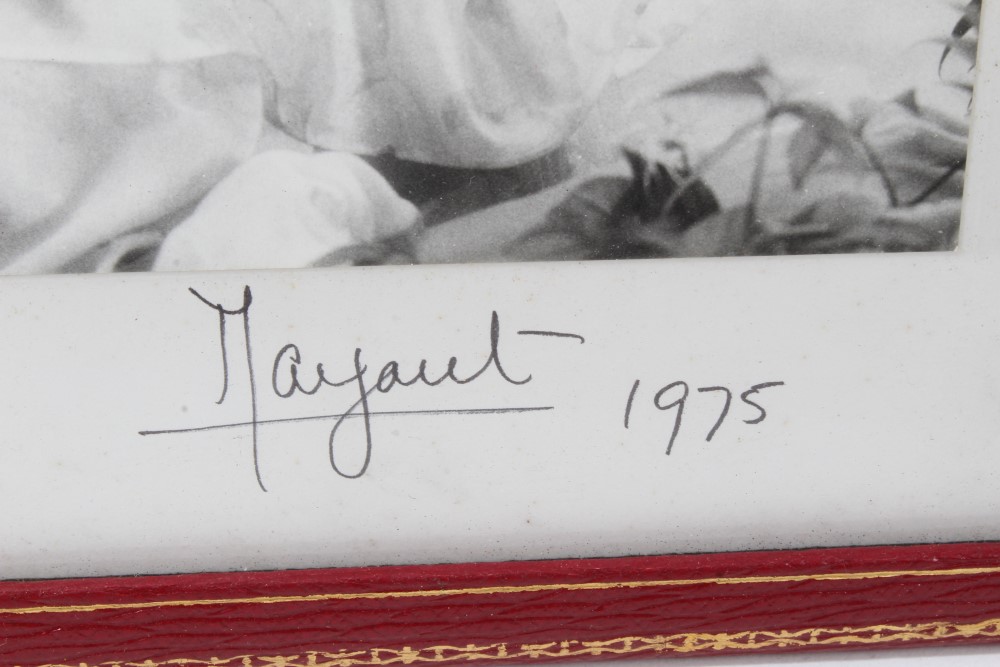 HRH The Princess Margaret - signed presentation portrait photograph of ...