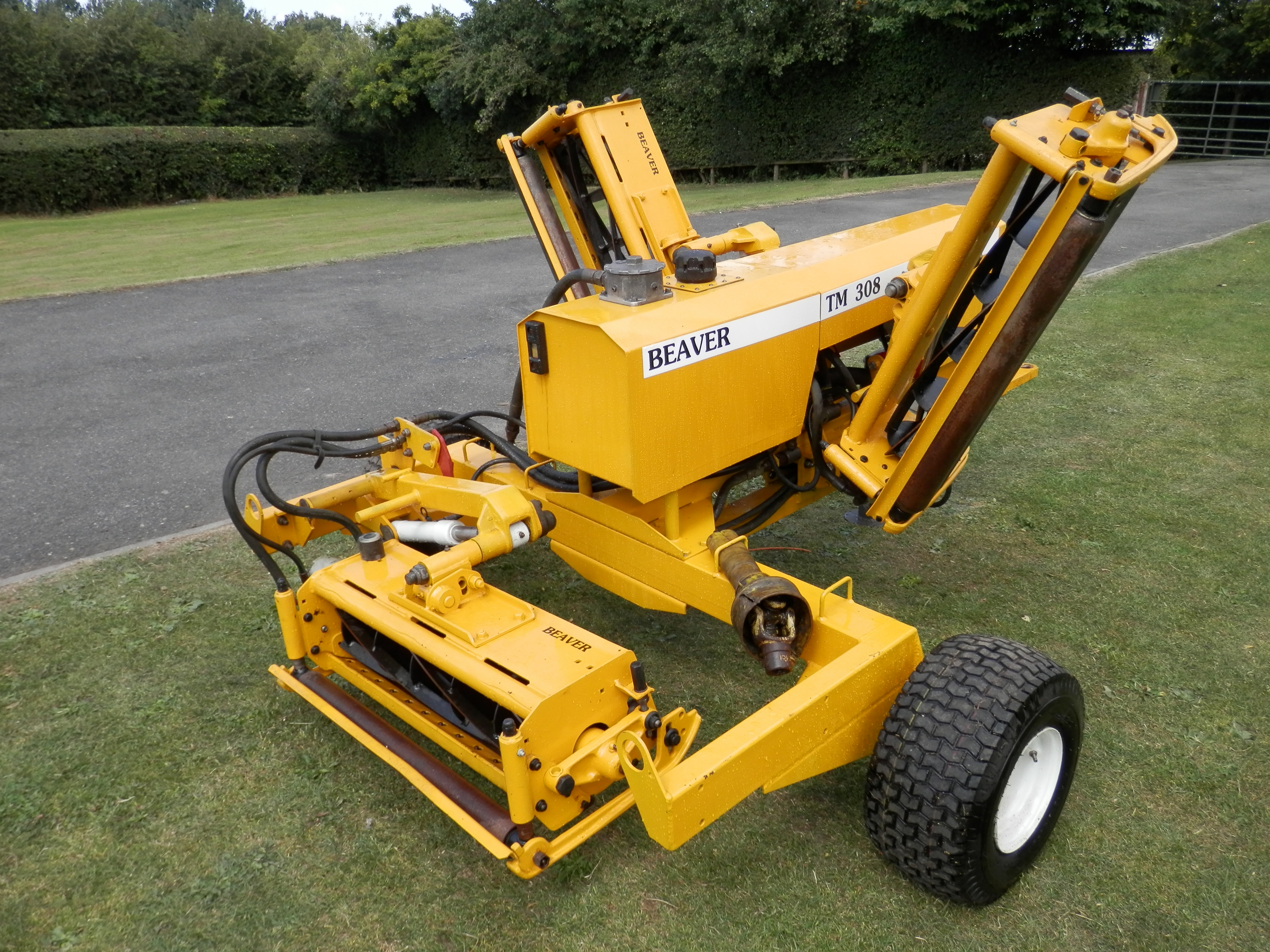 GT - WORKING RECONDITIONED BEAVER (HAYTER) TM-308 GANG MOWER 540 PTO ...