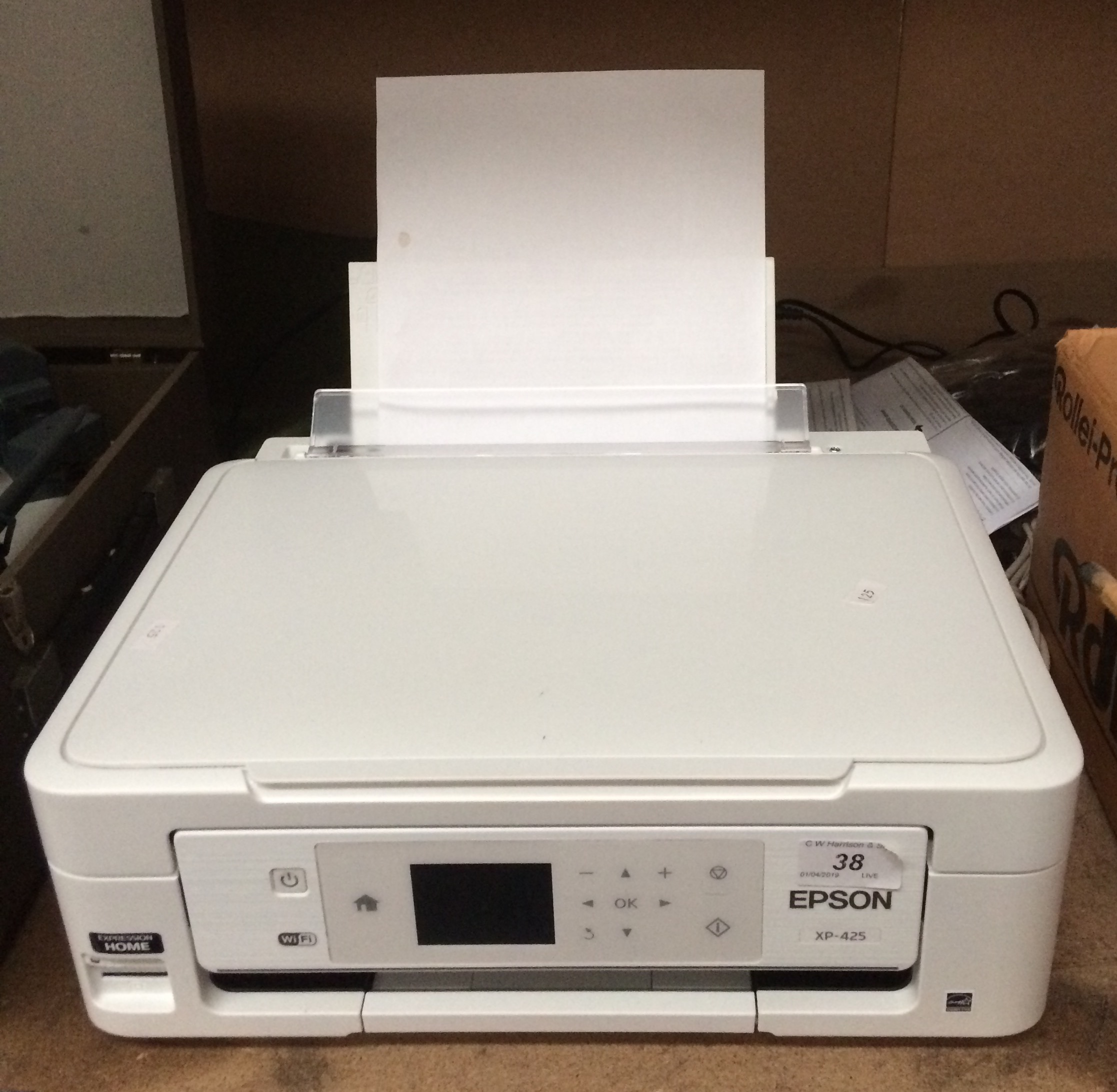 An Epson XP-425 printer/scanner