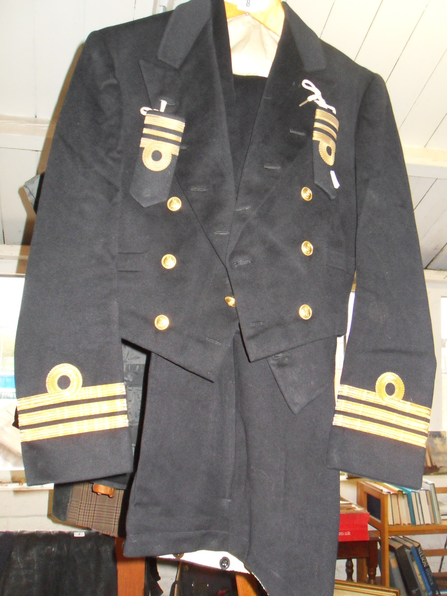 Vintage clothing: WW2 Royal Navy Commanders Dress uniform - jacket ...