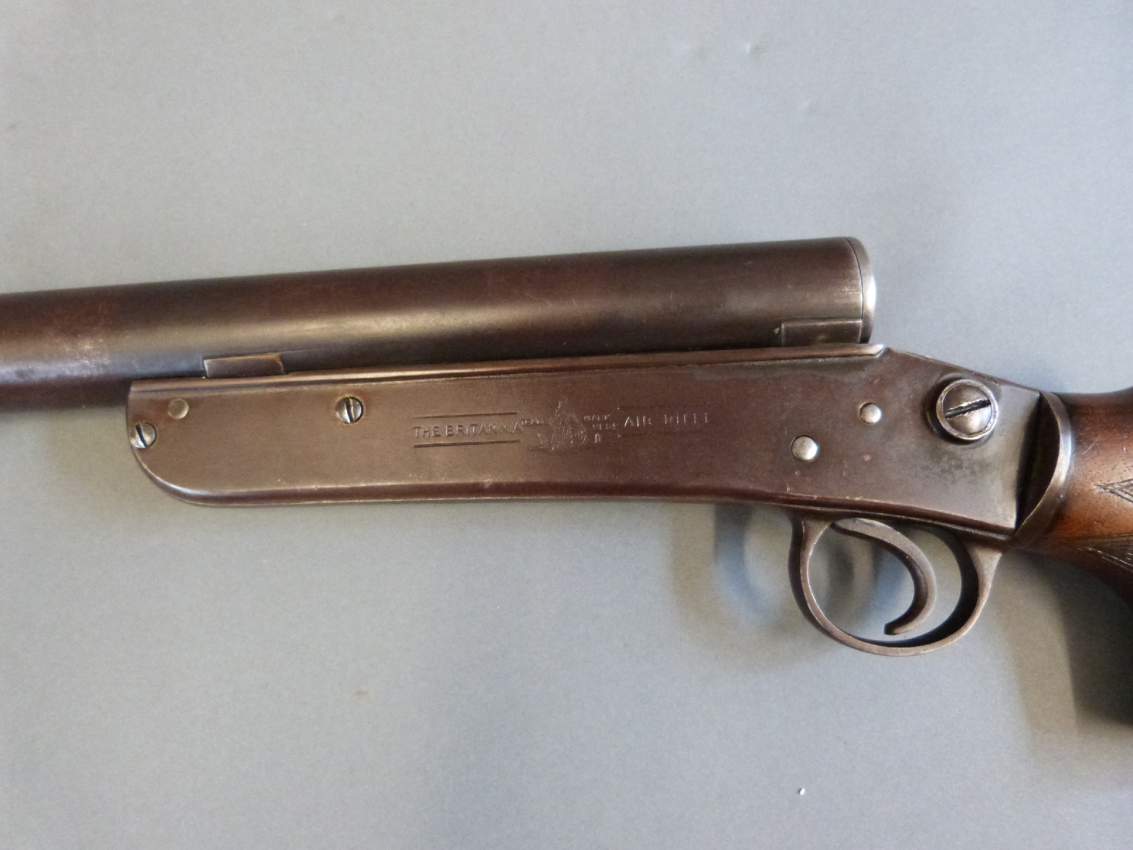 Bonehill The Improved Britannia .25 air rifle with a tin of Champion ...