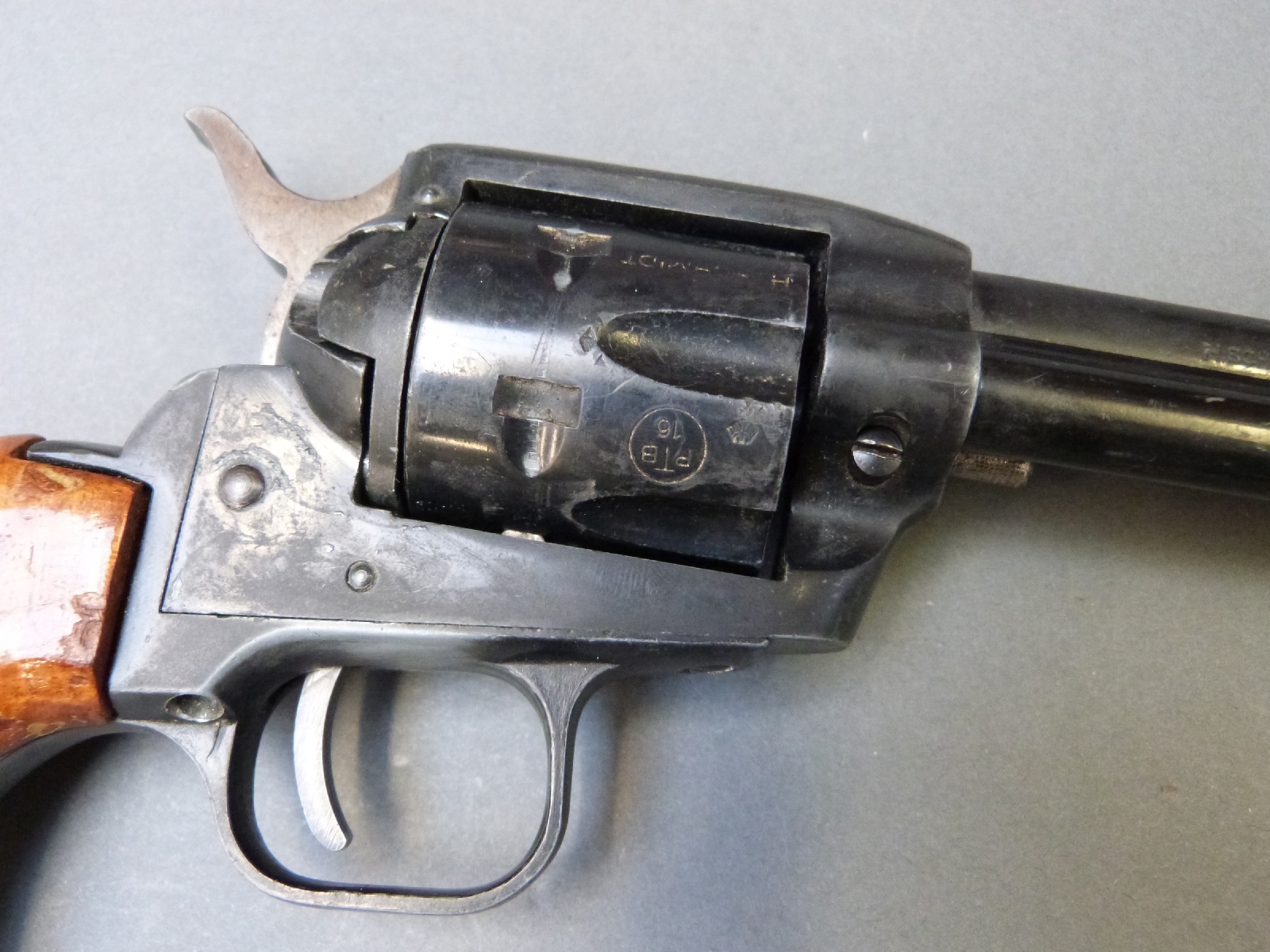 Herbert Schmidt Model 21D 8mm blank firing six shot revolver with five ...