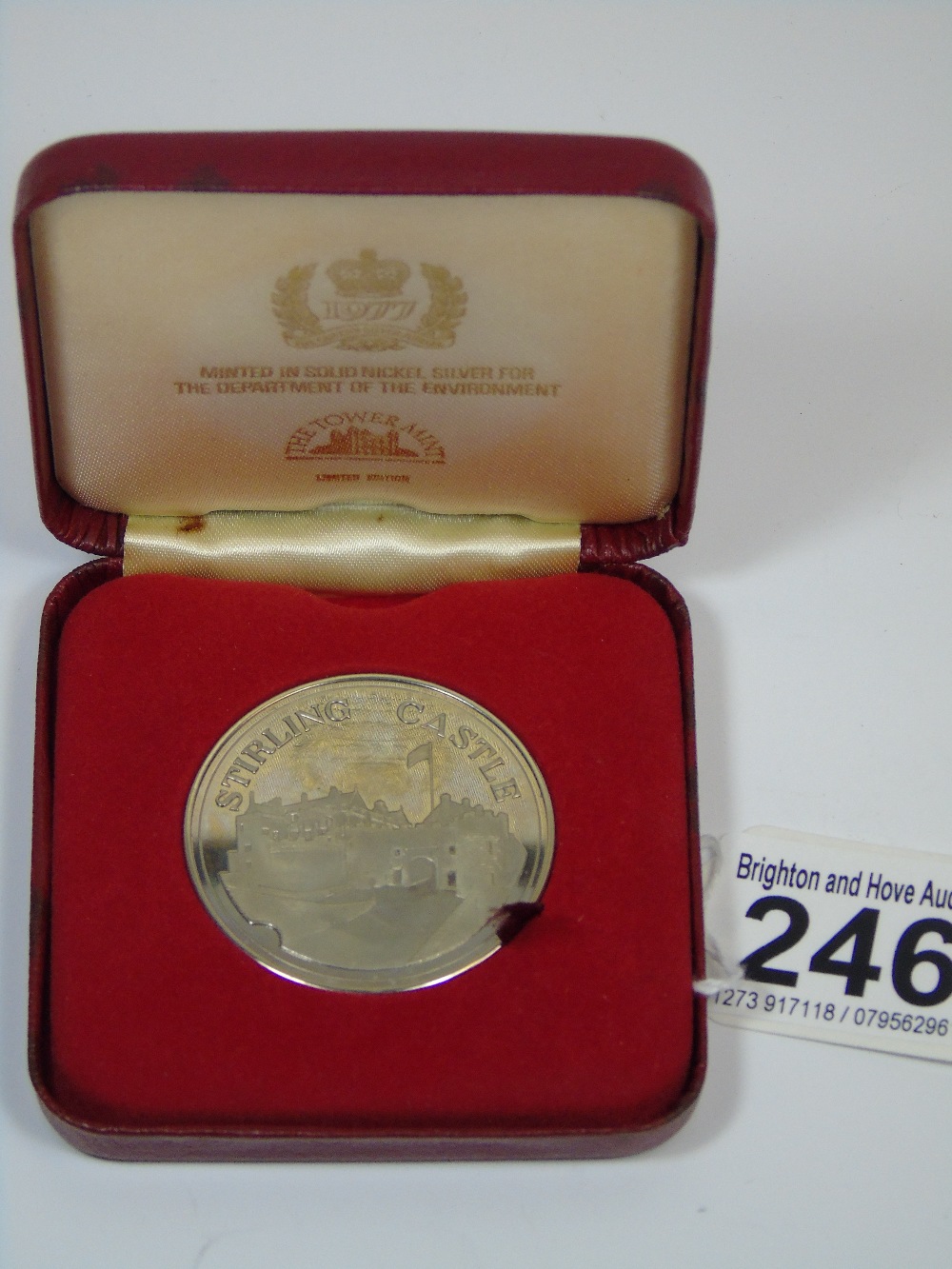 TOWER MINT SILVER JUBILEE, STIRLING CASTLE, COMMEMORATIVE COIN