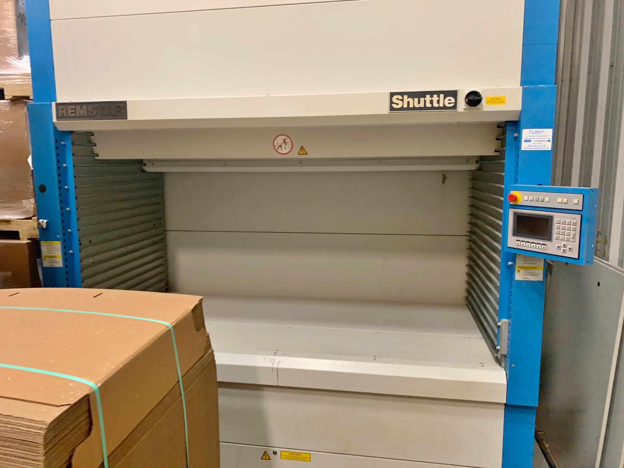 Kardex Remstar Vertical Lift Storage Machine SHUTTLE-XP-500-1850x864-UL ...