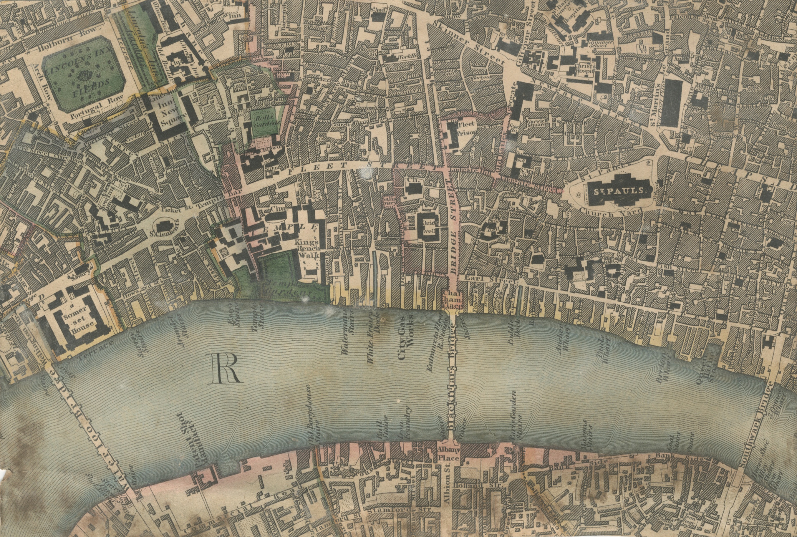LONDONGREENWOOD (CHARLES AND JOHN) Map of London, from an Actual Survey ...