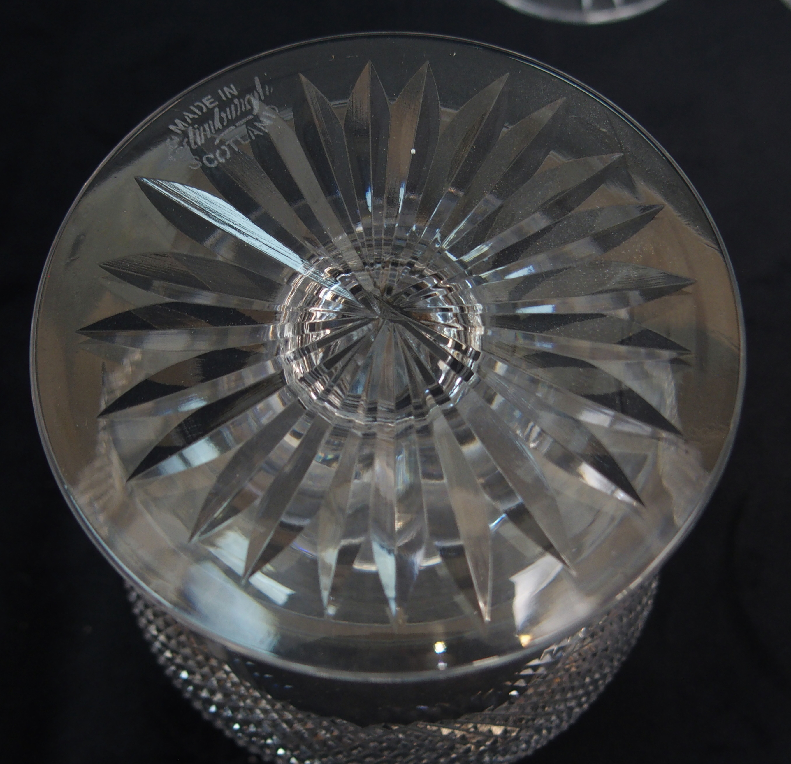 AN EXTENSIVE COLLECTION OF EDINBURGH CRYSTAL THISTLE SHAPED DRINKING ...