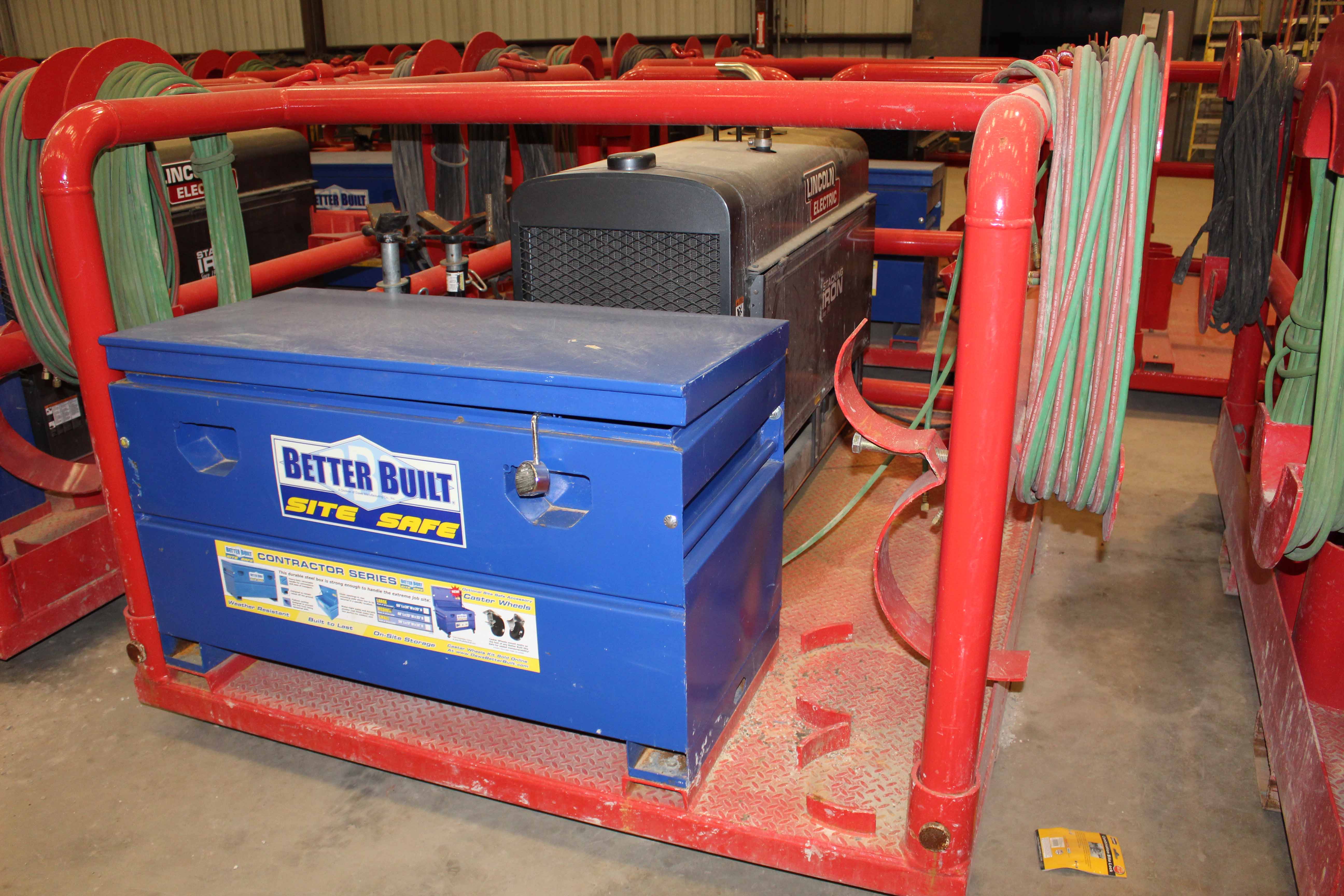 { Choice of lots: 2241 } PORTABLE WELDING RIG, CUSTOM BUILT SKID ...