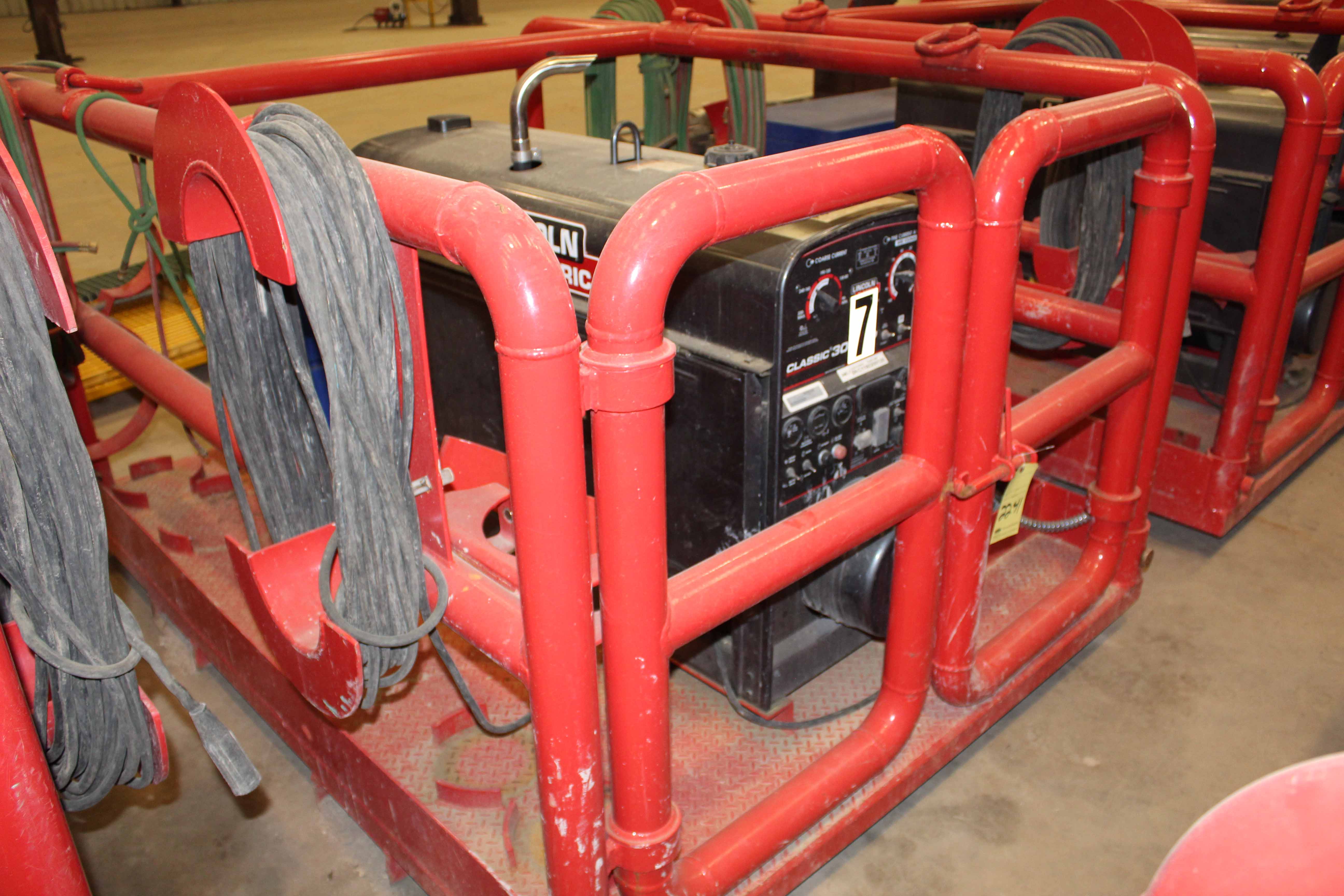 { Choice of lots: 2241 } PORTABLE WELDING RIG, CUSTOM BUILT SKID ...