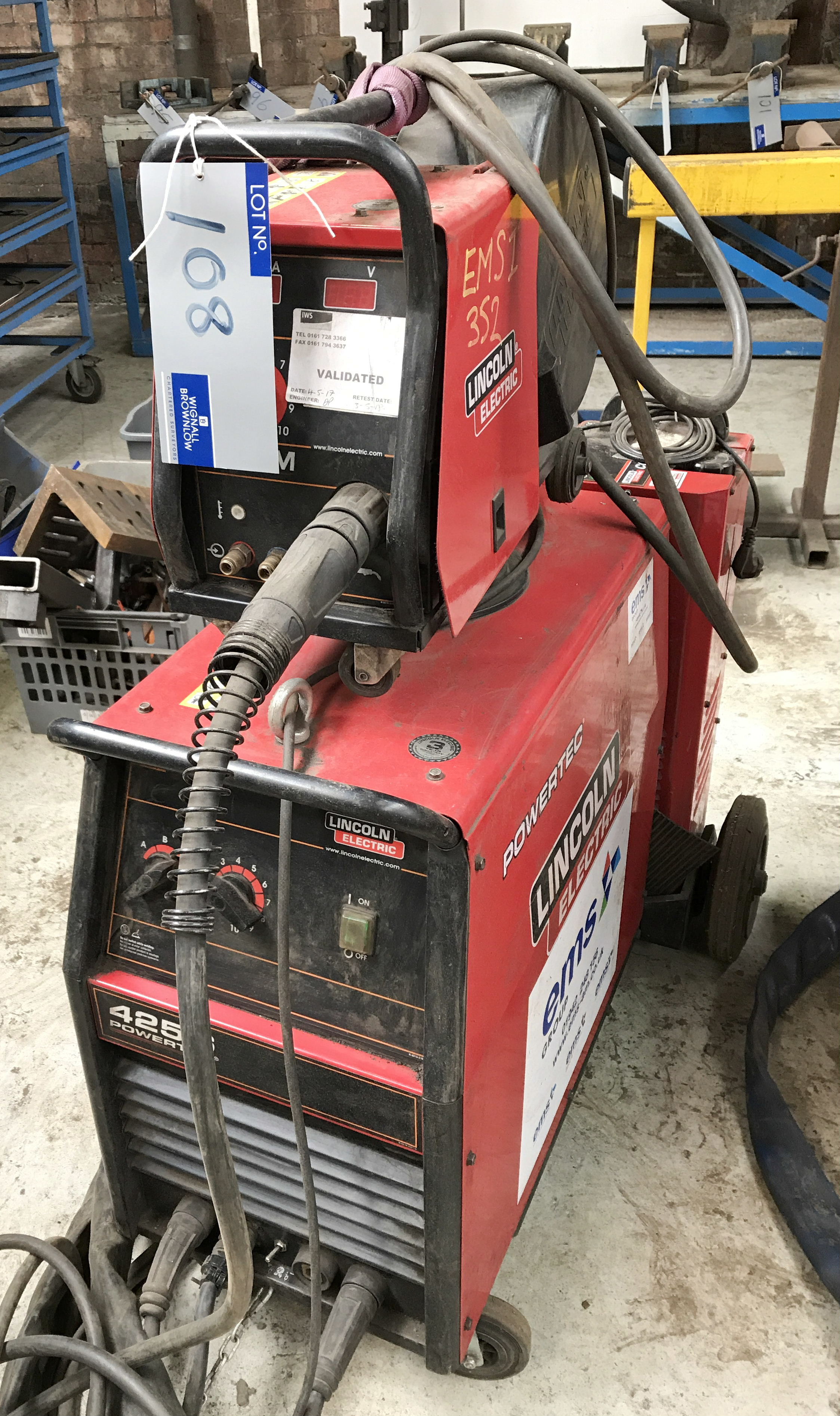 A Lincoln Electric 425S Powertec Mig Welding Rectifier No.P1150501958 ...