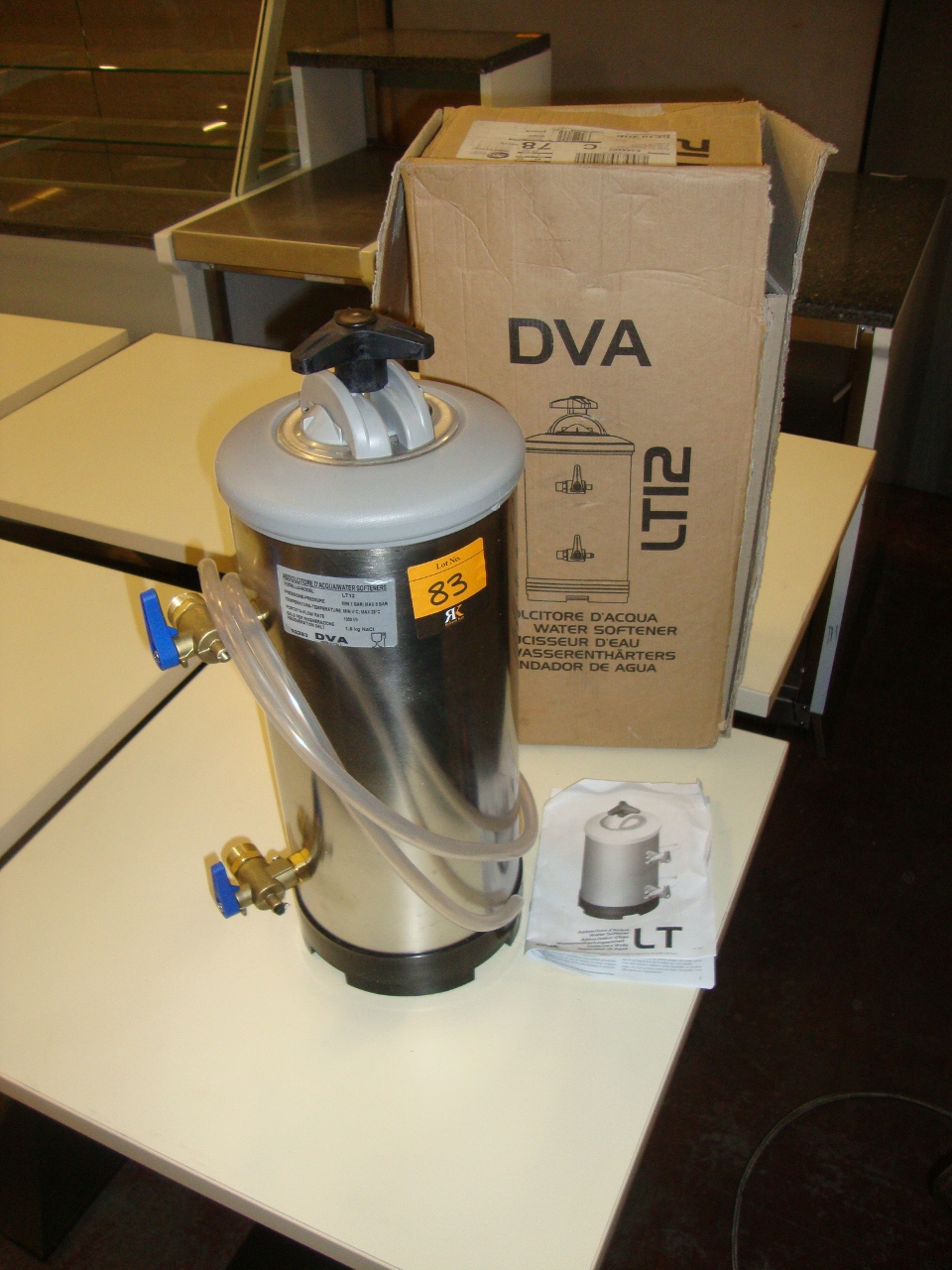 DVA water softener model LT12, purchased new in 2014