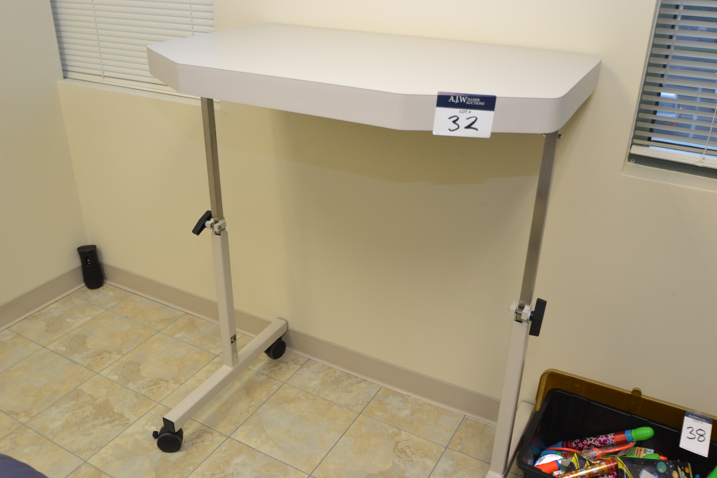 Boyd formica top metal adjustable height dental mobile Instrument Table