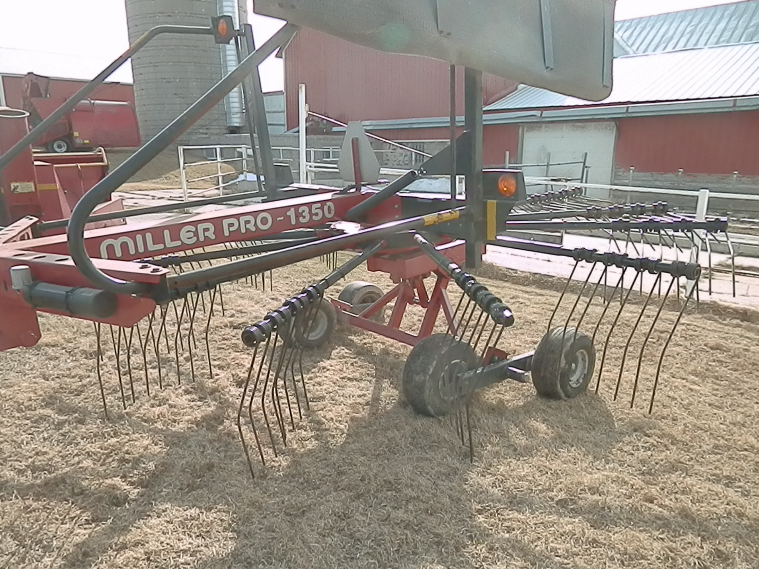 Miller Pro 1350 12' Rotary Rake, Walking Tandems, Lights, and VG, from ...
