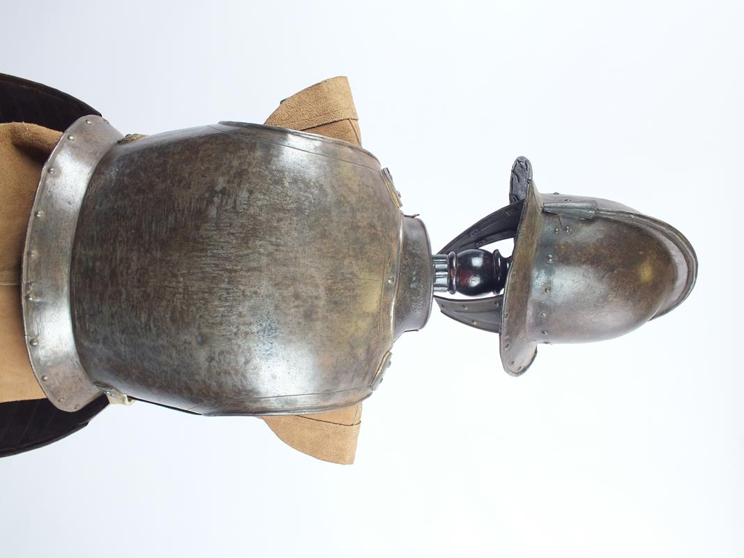 A composite English Civil War period Pikeman’s Armour, two-piece down ...