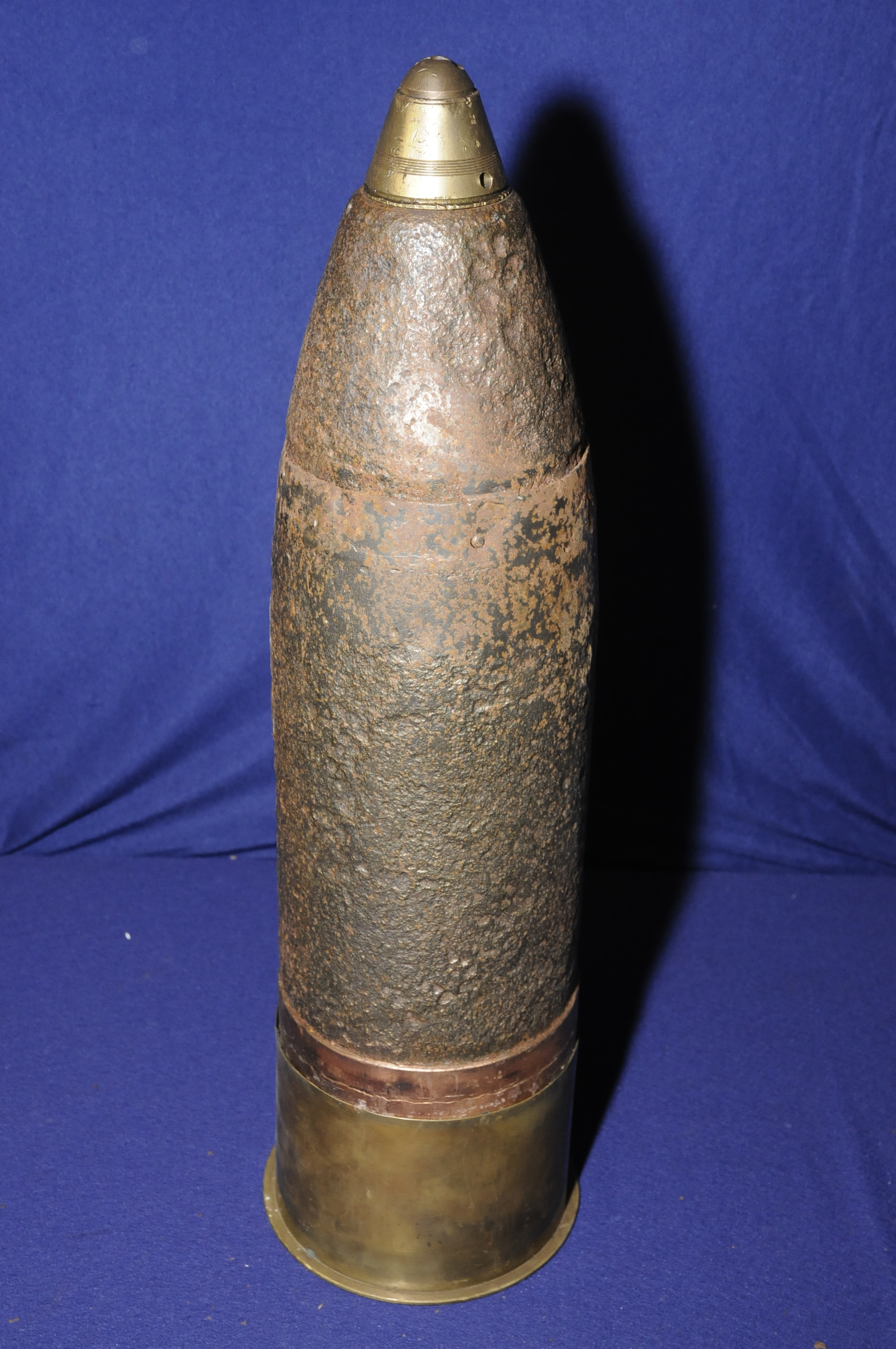 Large howitzer shell in German marked case