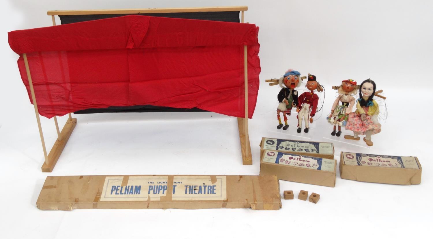 Four Pelham puppets, together with a Pelham puppet theatre - Mitzi ...