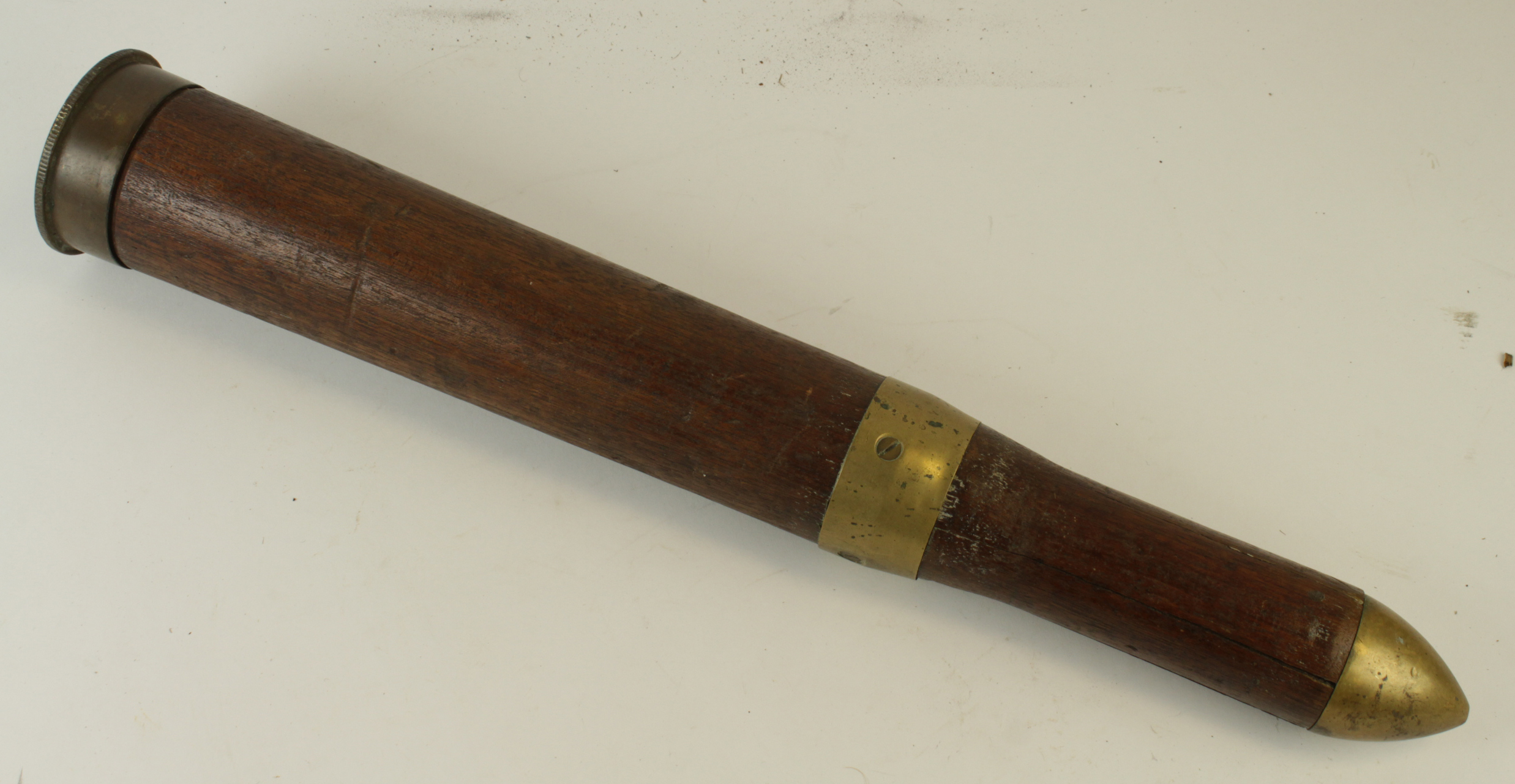 Artillery WW2 scarce 1942 dated 6LD wood training shell